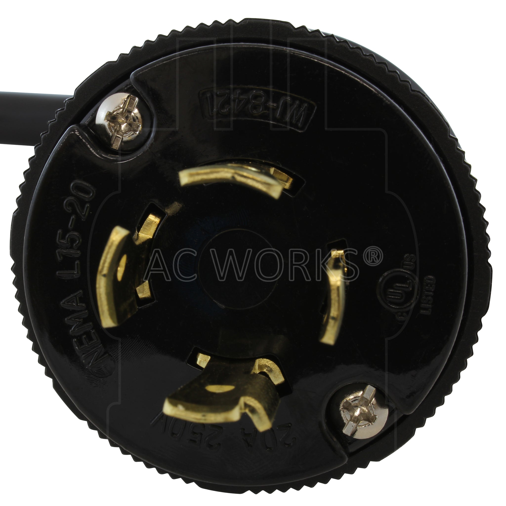 AC WORKS® [G2EVL1520PT-16A] 16A Gen 2 EV Charging NEMA L15-20 Adapter ...