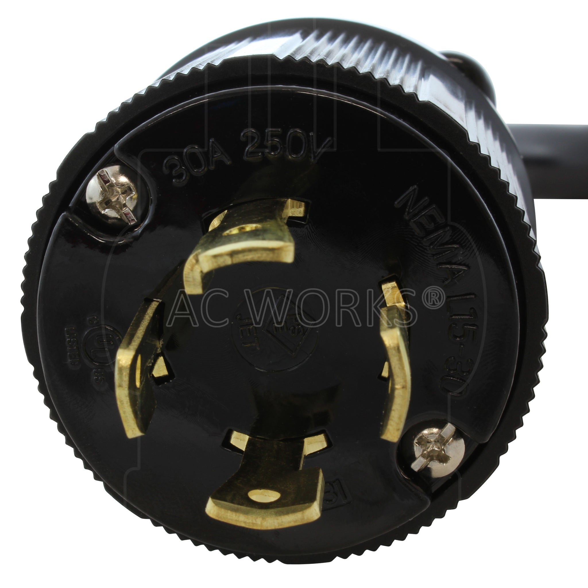 AC WORKS® [G2EVL1530PT-24A] 24A Gen 2 EV Charging NEMA L15-30 Adapter ...