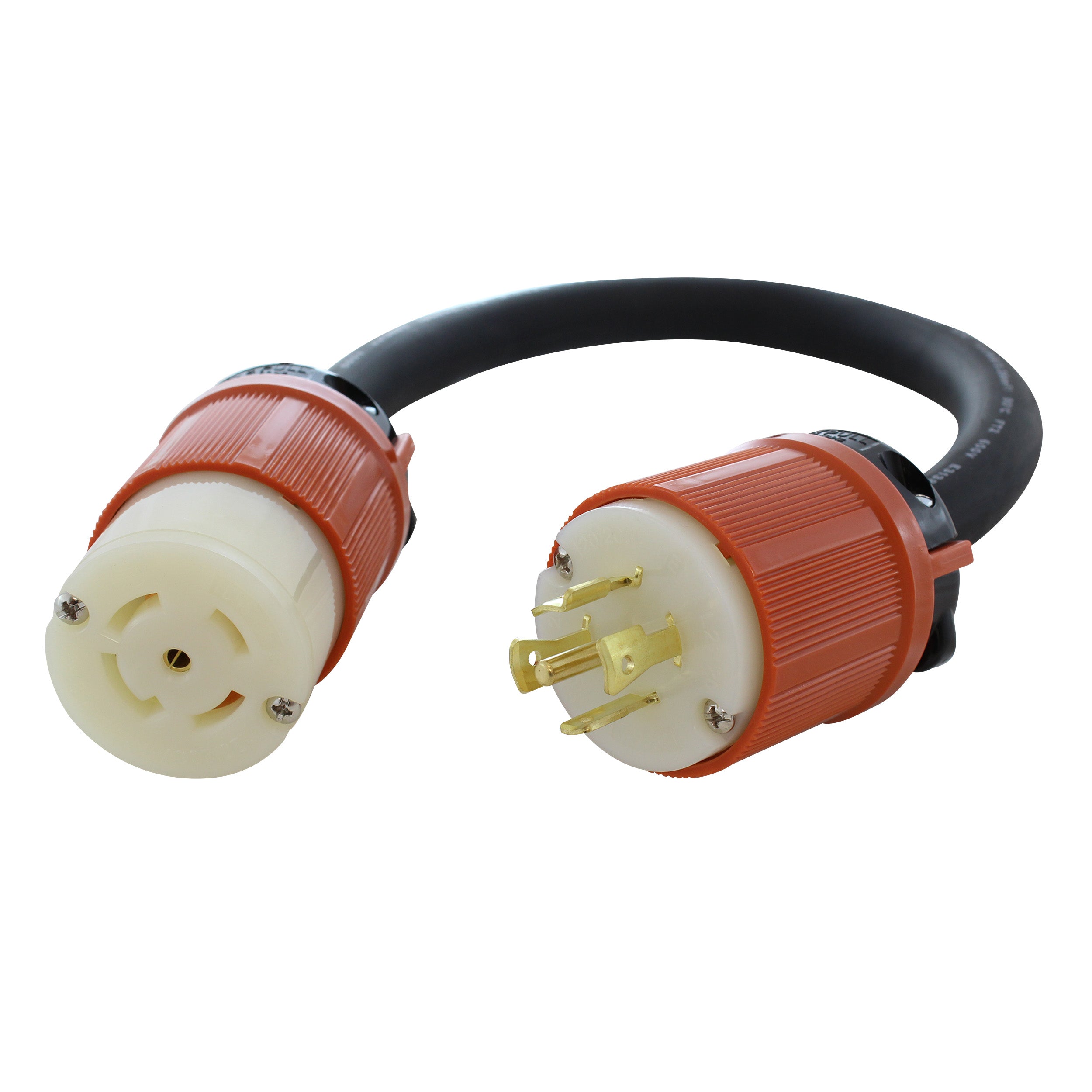 AC WORKS® [L2120L2130-018] 3-Phase 20A 120/208V L21-20P 5-Prong Plug t ...