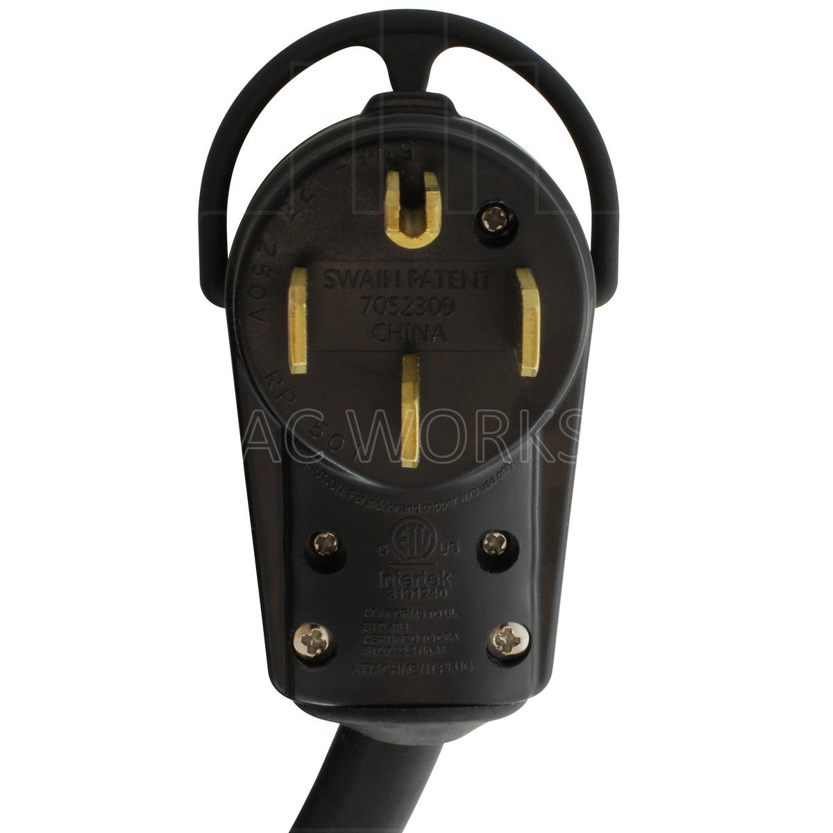 AC WORKS® [S1450PDU] NEMA 14-50 50A RV/ Generator Plug to PDU OUTLET B ...