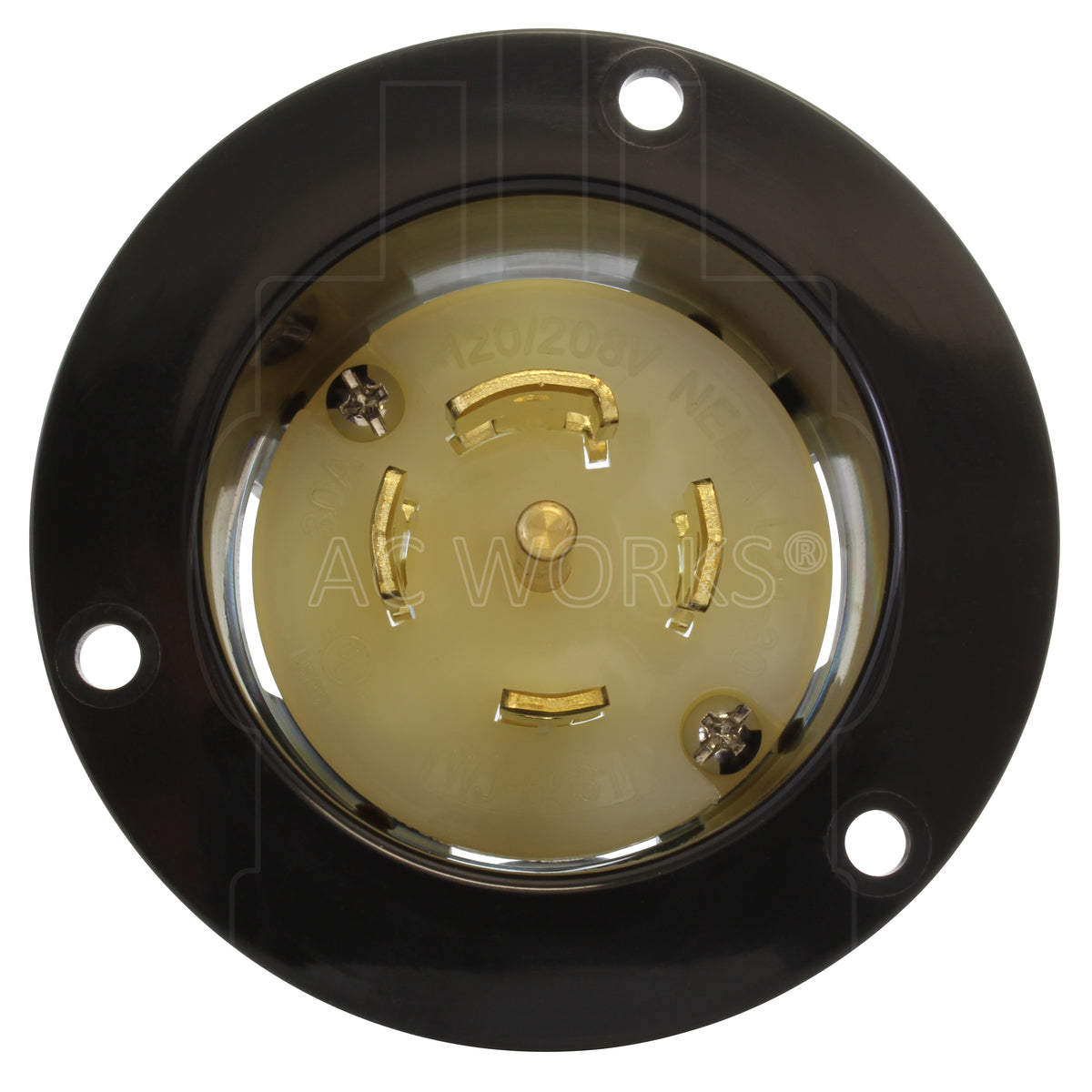 AC WORKS® [ASINL2130P] NEMA L21-30P 30A 3-Phase Y 120/208V 3PY, 5-Wire ...