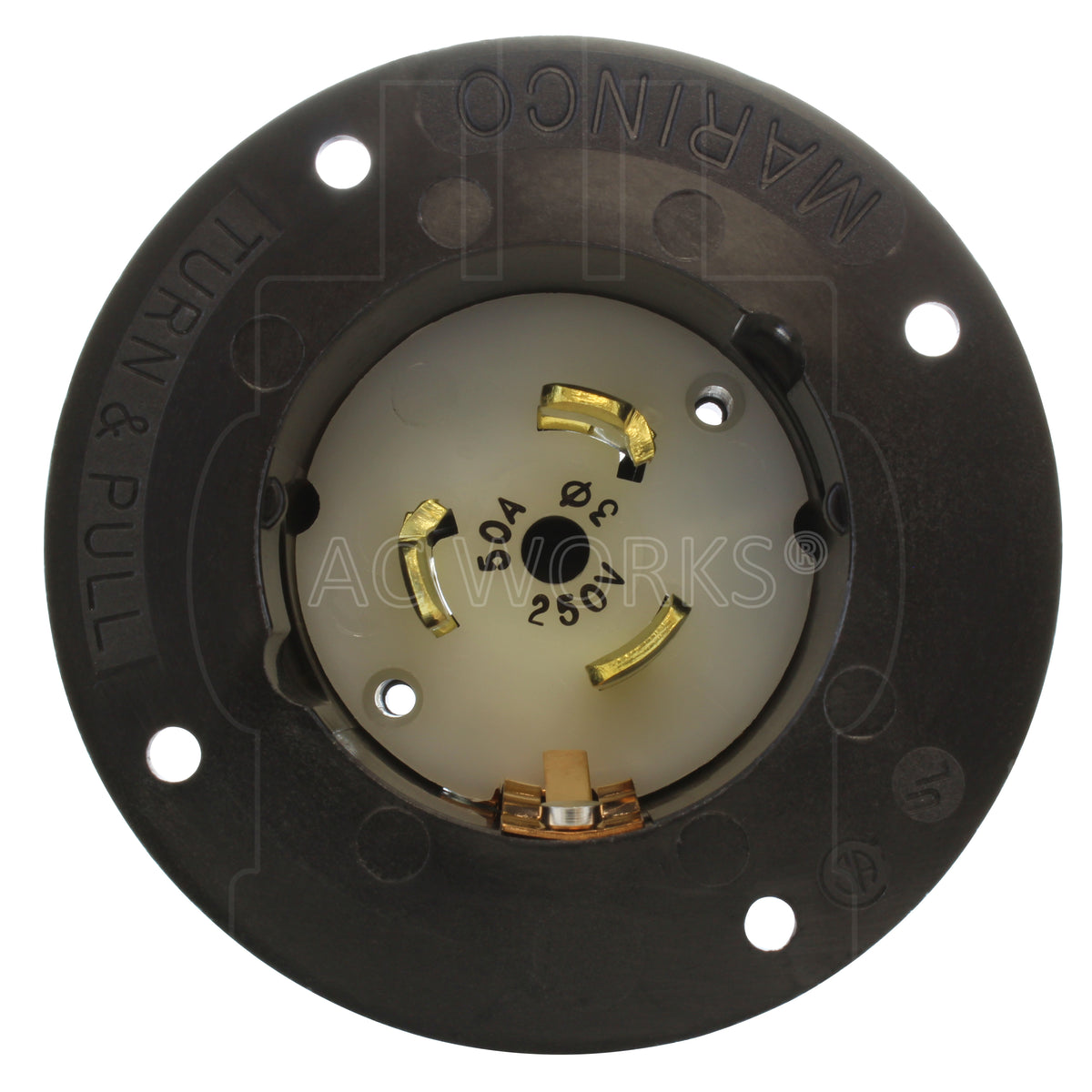 AC WORKS® [CS8375] California Standard 50 Amp 3-Phase 250 Volt 4-Wire ...