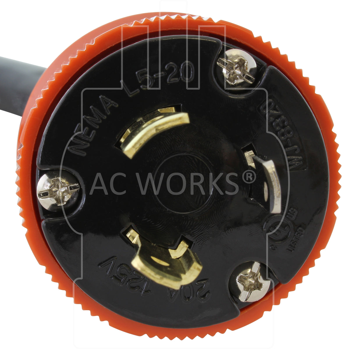 AC WORKS® [L520L530-018] 1.5FT 20A L5-20 Plug to L5-30R 30A 125V 3-Pro ...